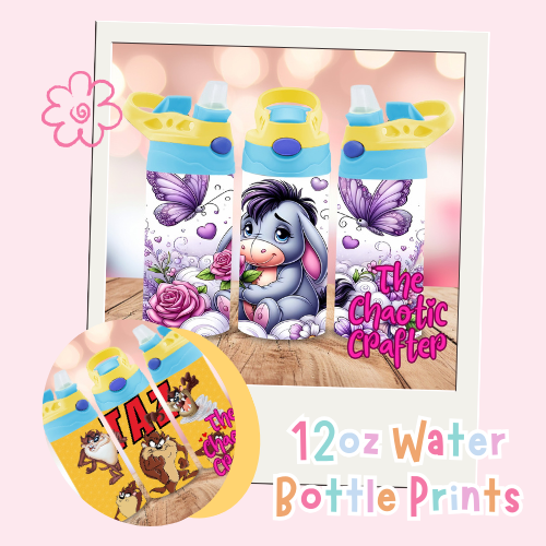 12oz Water Bottle Sublimation Prints – Crafty Creations