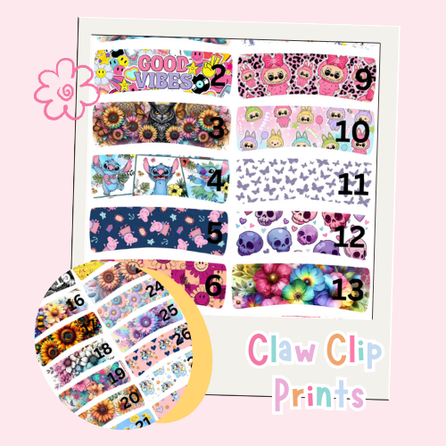 Claw Clip Sublimation Prints – Crafty Creations
