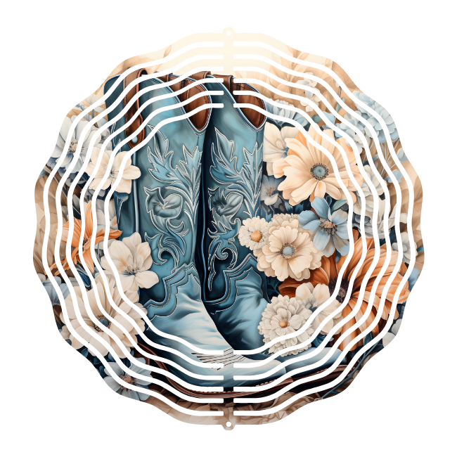 Blue Boots Wind Spinner – Crafty Creations